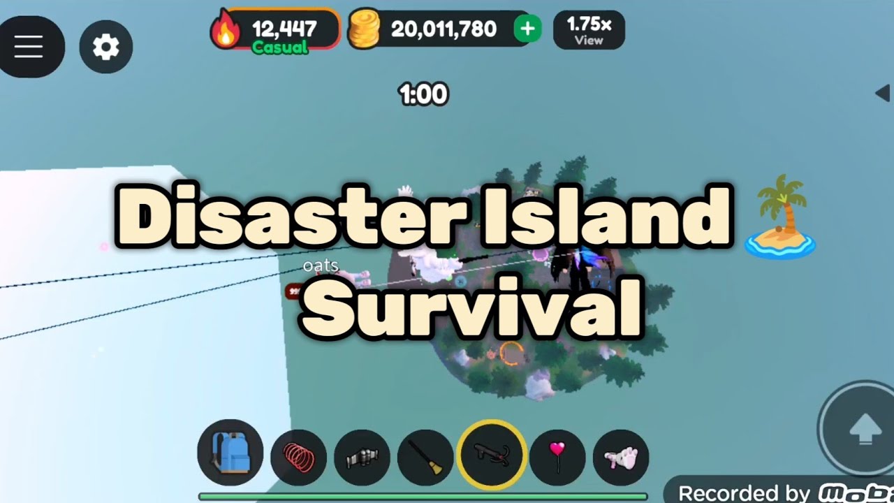 Playing Disaster island🏝 survival, the only game in ROBLOX - YouTube