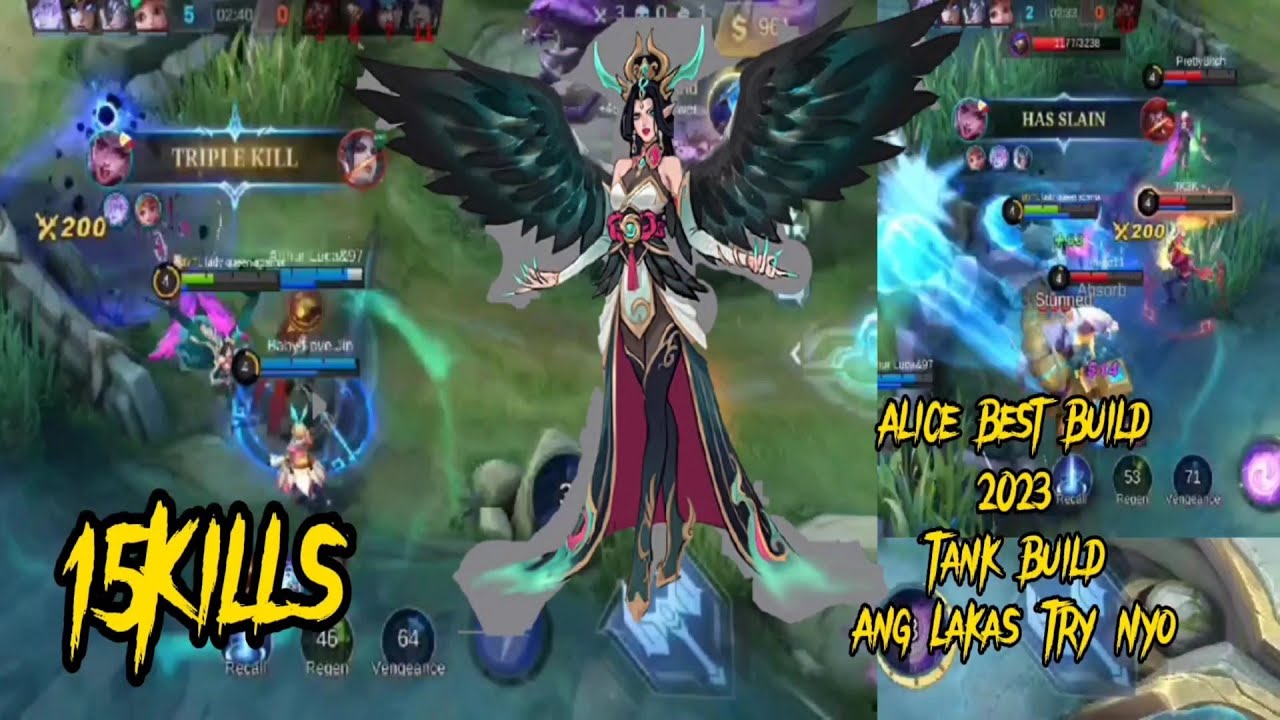 ALICE BEST BUILD TANK BUILD 2023🥰 PERO DEFEAT PADIN GG SA KAKAMPI😅😅😅 ...