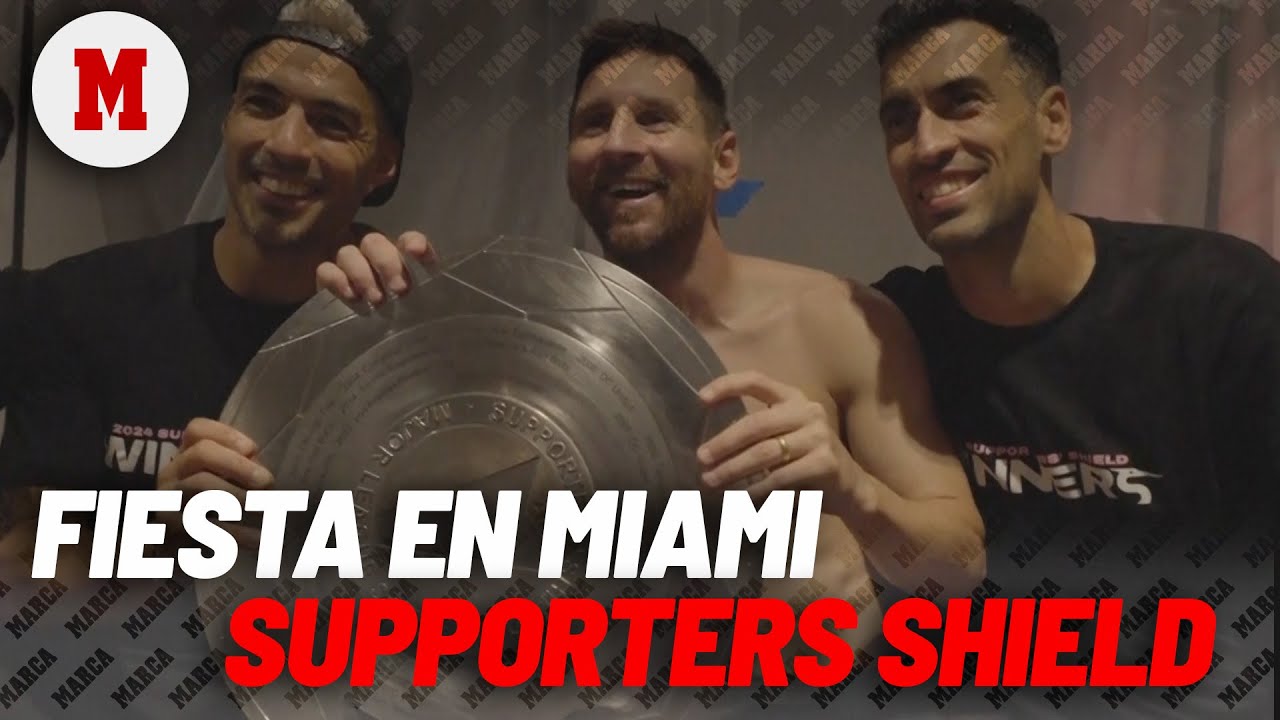 Así se celebró la 'Supporters Shield en el vestuario de Inter de Miami ...