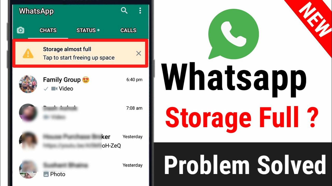 WhatsApp Storage Almost Full Problem Solution | Whatsapp Storage Full ...