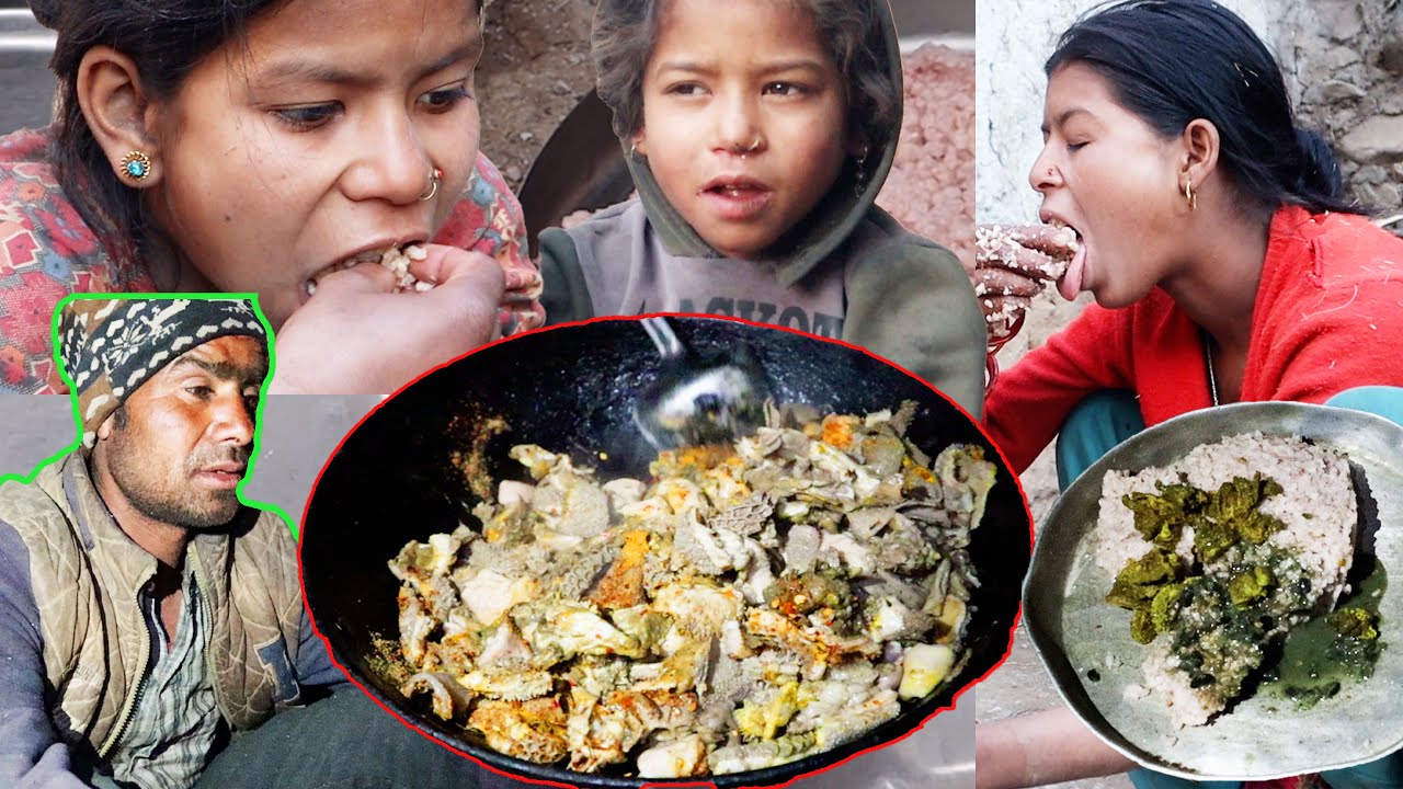 buff intestine cooked by Dharme brother's daughter for dinner - YouTube