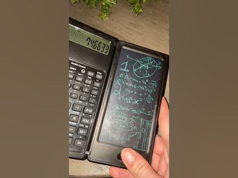 Calculator foldable writing - YouTube