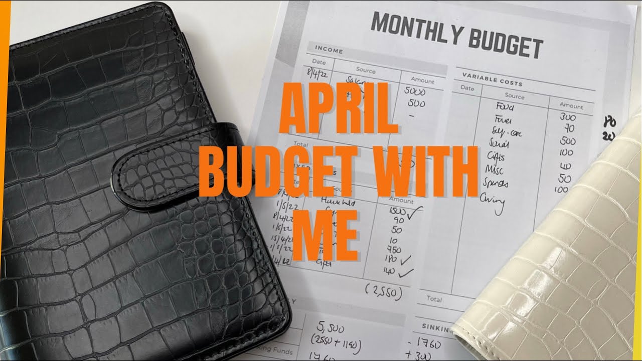 April budget with me | High income | cash budgeting and envelope ...
