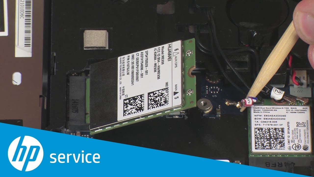 Replace the Wireless WAN Module | HP ZBook 15 Mobile Workstation | HP ...