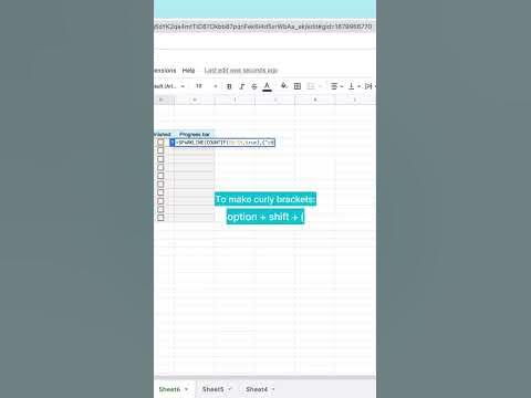 SPARKLINE Function is Excel or google sheet to Display "Progress Bar" - YouTube