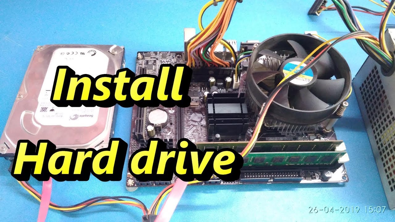 How to install hard drive in desktop computer | Computer Hardware - YouTube