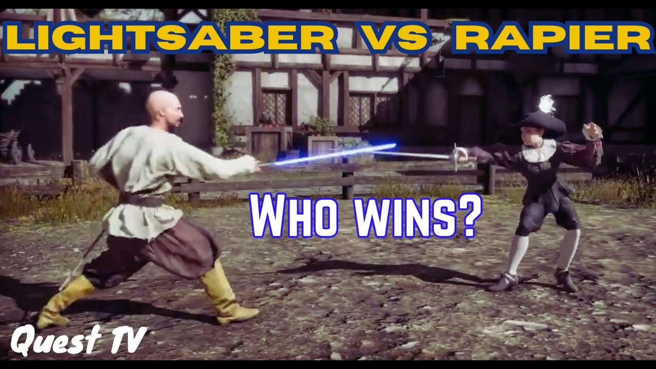 Can a LIGHTSABER beat a rapier sword? - Hellish Quart Highlights - YouTube