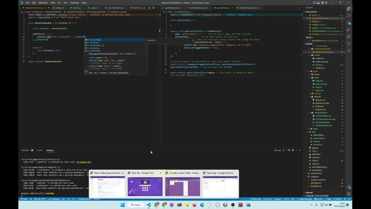 How to remove navbar from certain pages in react - tutorial - YouTube
