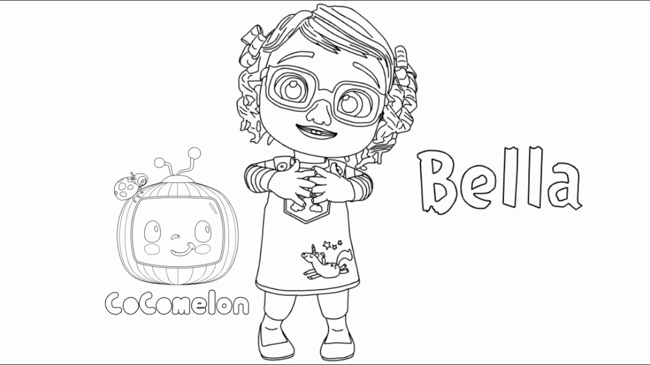 How To Draw Bella from Cocomelon - Step By Step Drawing Tutorial - YouTube