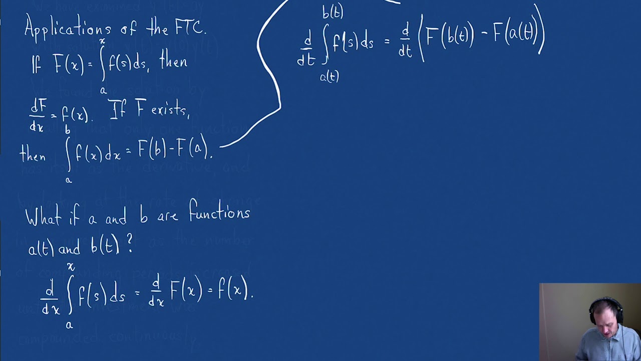 1.2 Application of the Fundamental Theorem of Calculus - YouTube