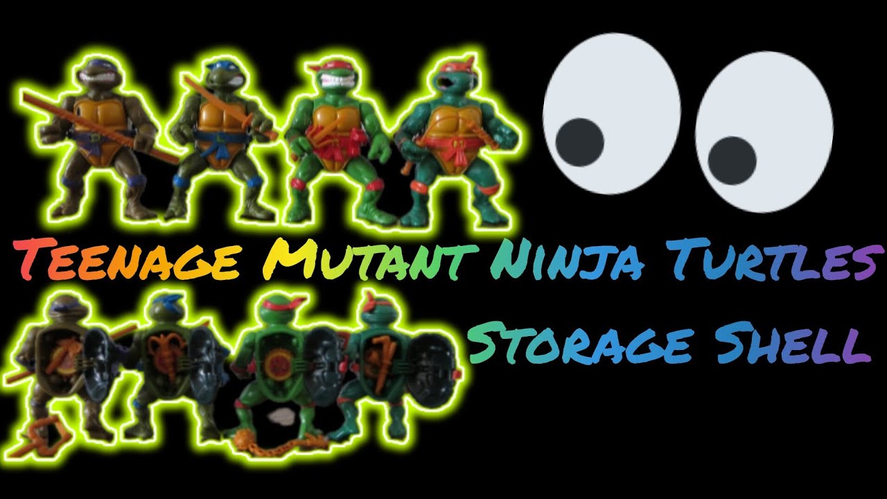 Teenage Mutant Ninja Turtles Storage Shell redicion playmates - YouTube