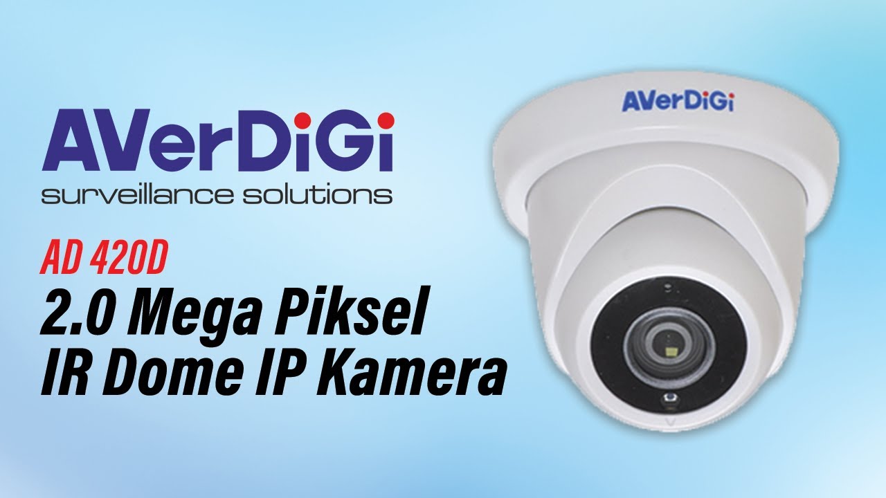 AVERDiGi -AD 420D- 2 0 Mega Piksel IR Dome IP Kamera - YouTube
