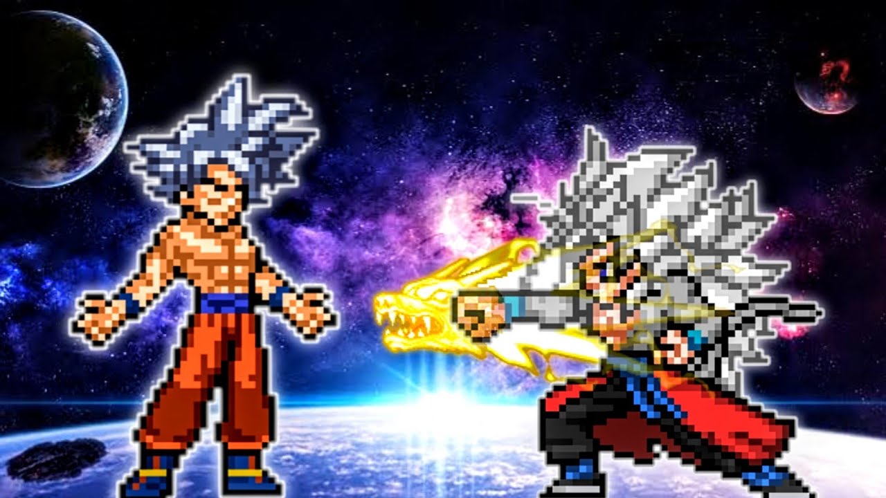 Goku MUI DBFZ V3 OP (New) VS Xeno Goku V3 OP (all form) in Mugen - YouTube
