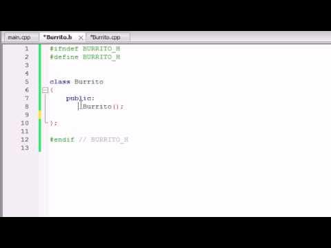 Buckys C++ Programming Tutorials - 15 - Placing Classes in Separate Files - YouTube