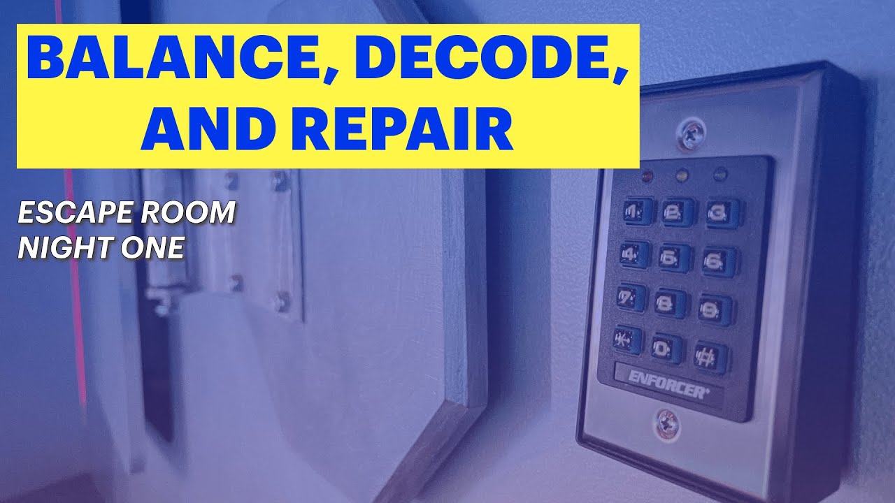 Live Escape Room Night 1: Balance, Decode, and Repair | Building Stuff ...