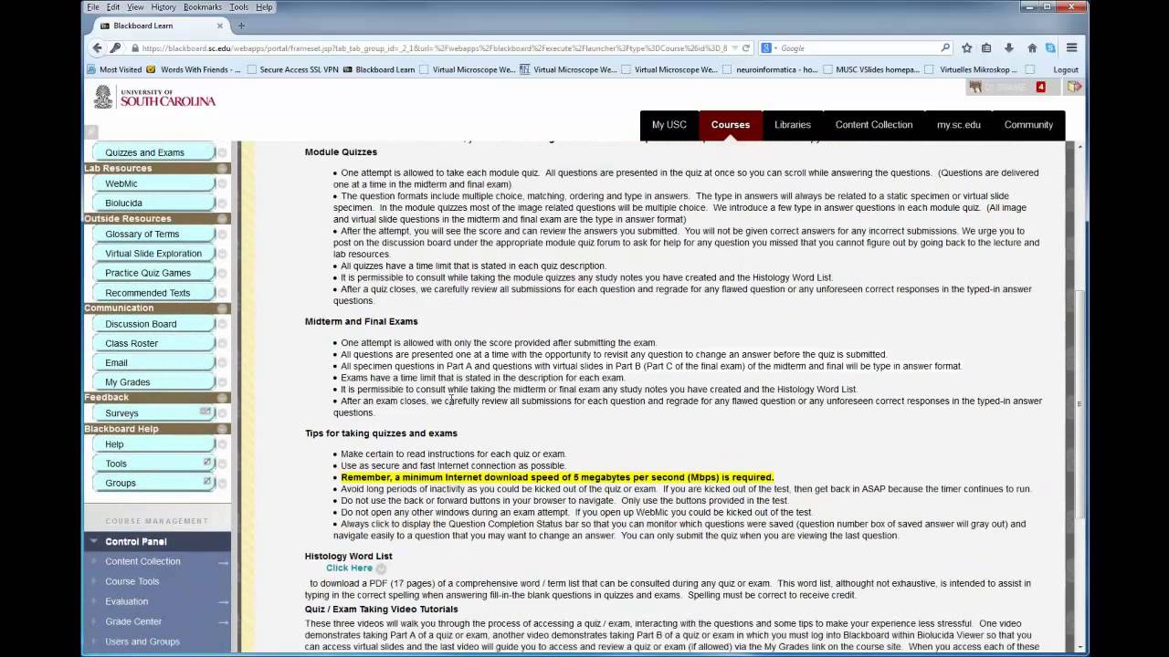 Fall 2014 Course Site tour - YouTube