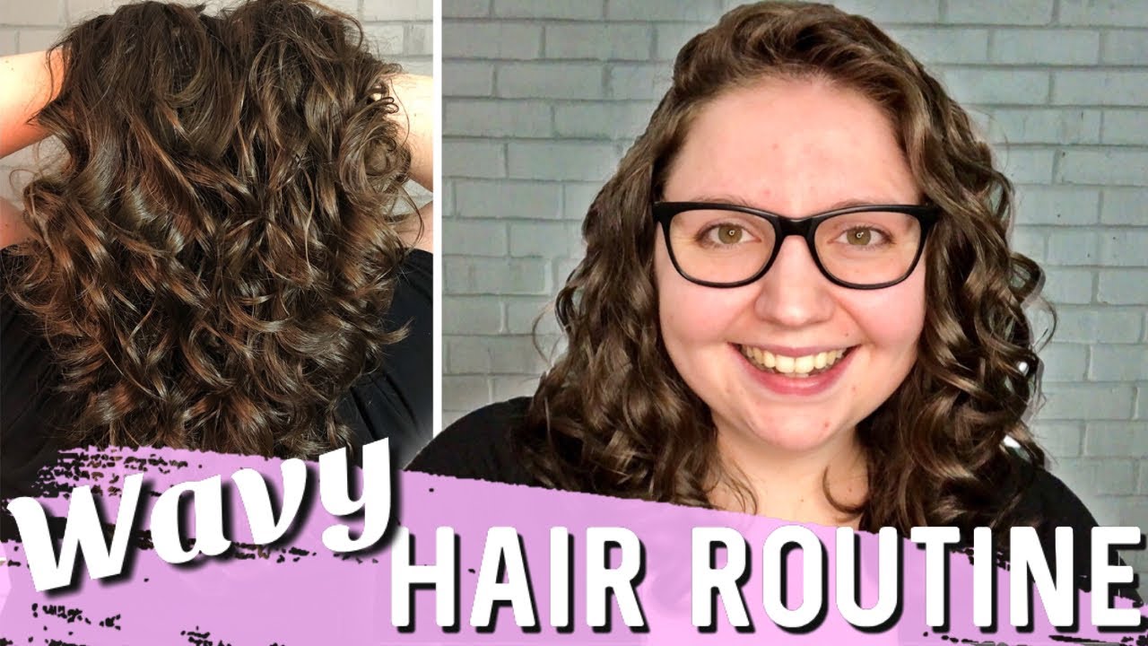 MY WAVY HAIR ROUTINE | Fine, Medium Porosity | CURLY GIRL METHOD - YouTube
