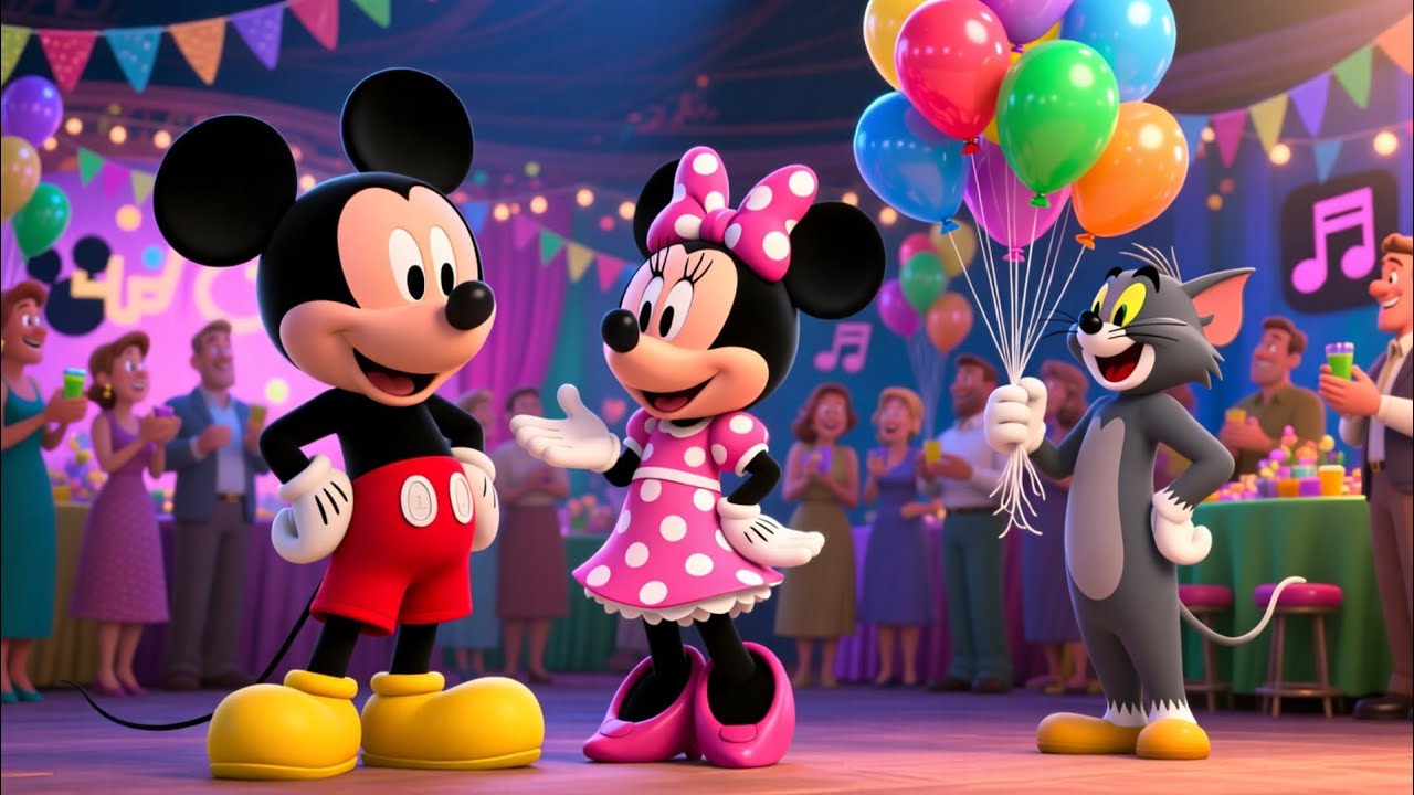 Mickey Mouse & Minnie Mouse Party Fun with Tom & Jerry! 🎉 - YouTube