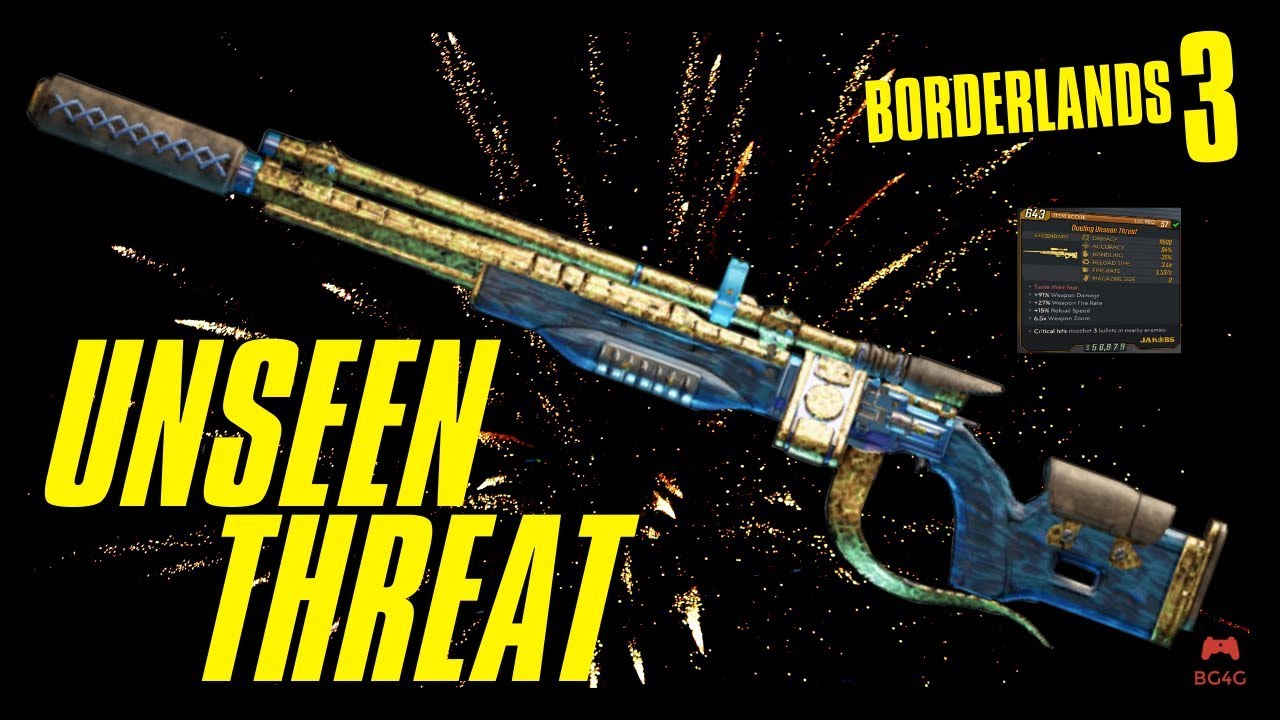 BORDERLANDS 3 - UNSEEN THREAT- LEGENDARY JACOBS WEAPON GUIDE- BG4G ...