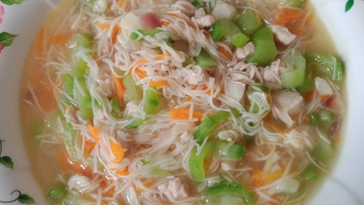 Misua Soap Recipe | Misua with Patola and Pork Giniling - YouTube