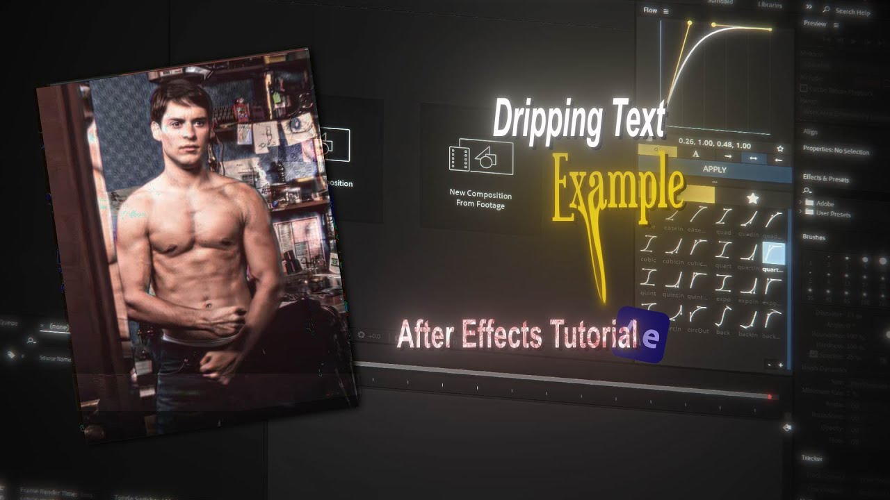 Dripping Text Effect After Effects Tutorial - YouTube