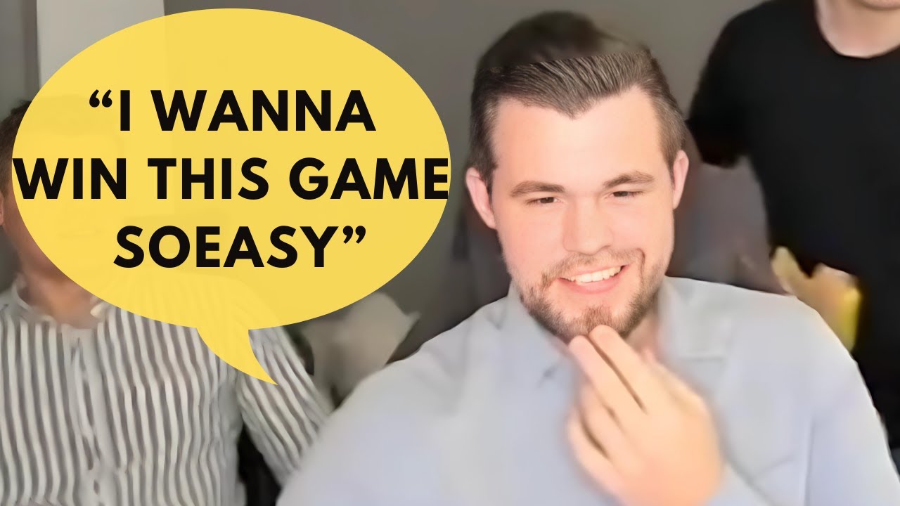 Magnus Carlsen: "I wanna win this game so easy" - YouTube
