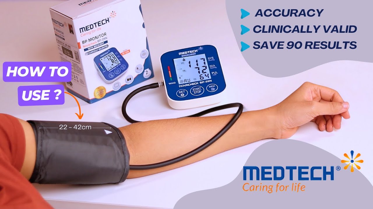 Which Digital BP Monitor Is Best For You? MEDTECH Novacheck BP- 09N ...