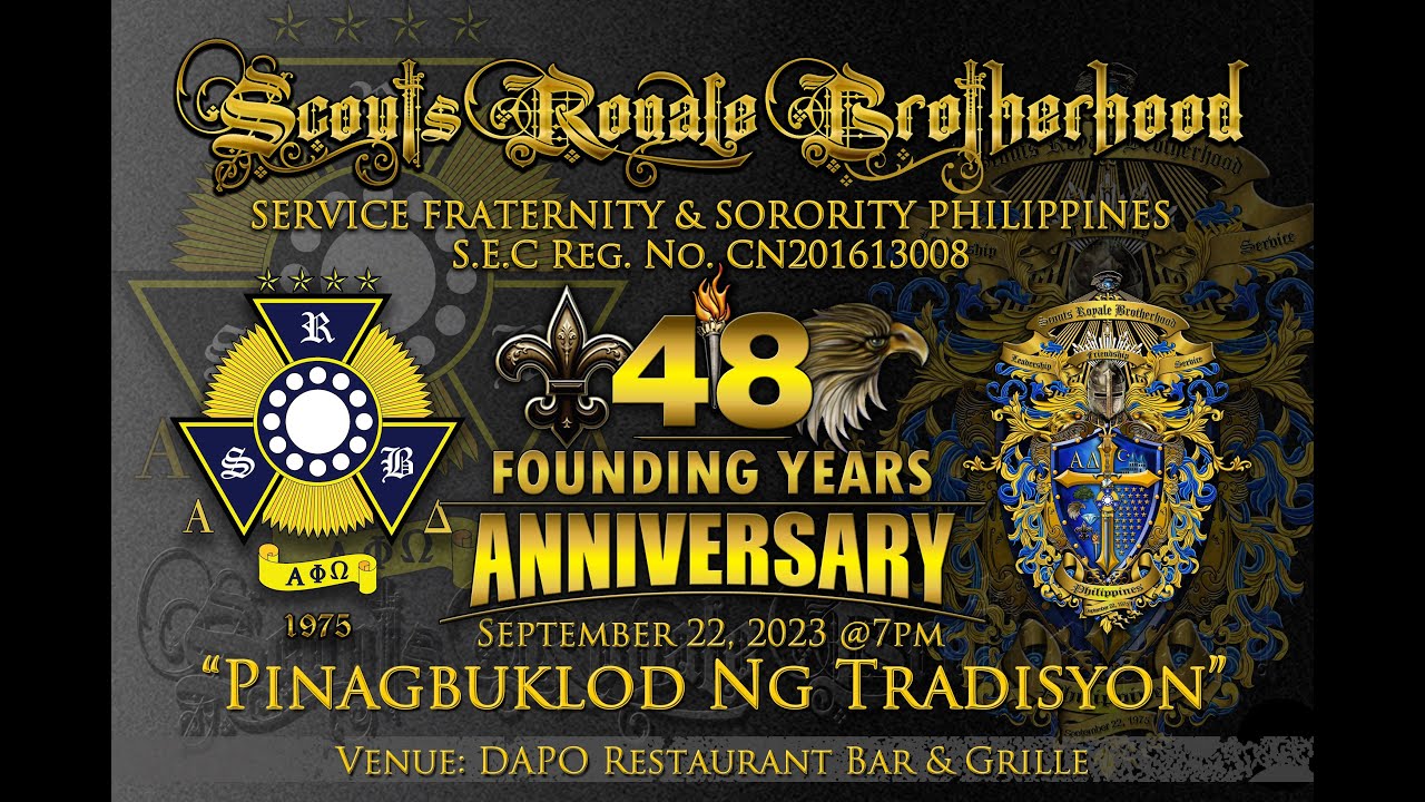 Scouts Royale Brotherhood - 48th Founding Anniversary - YouTube