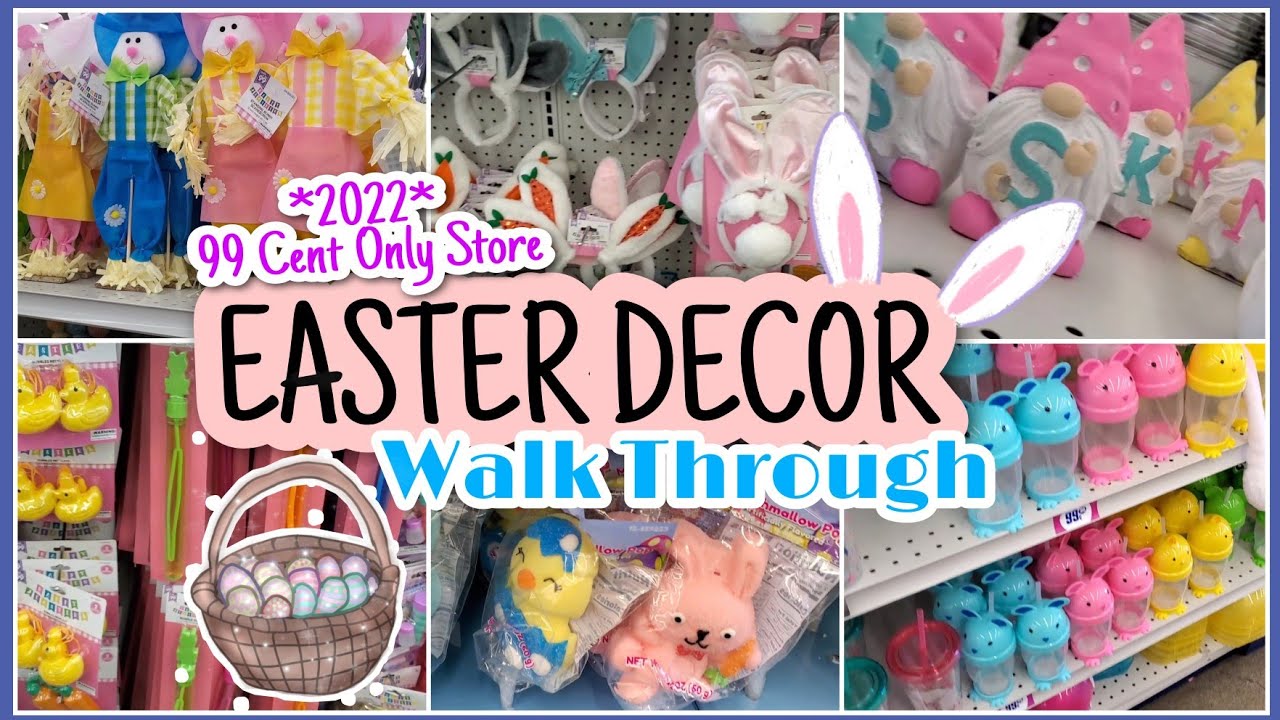 * NEW 2022 * 99 Cent Only Store Easter Decor Walk Through ︎ Easter ...
