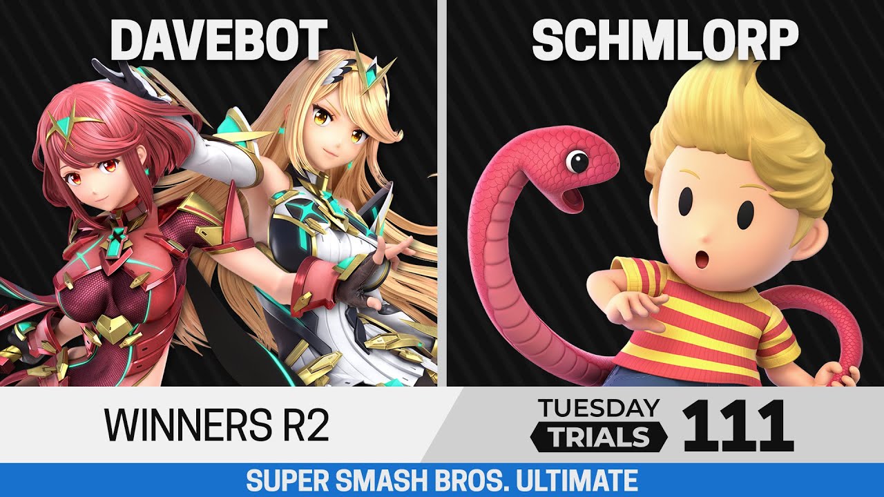 Tuesday Trials 111 SSBU Winners R2 - DaveBot (Pyra/Mythra) vs Schmlorp ...