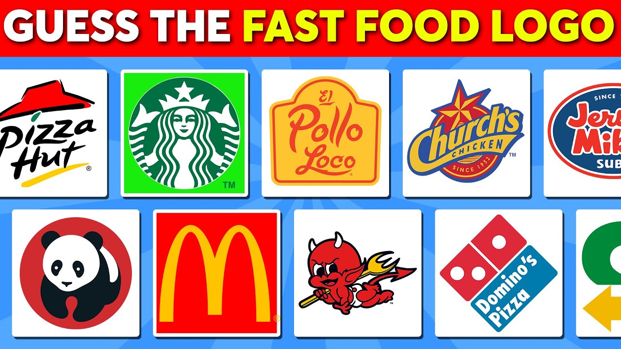 Fast Food Logo Quiz! 🍟 | Guess the Brand | 50 Famous Fast Food Logos ...