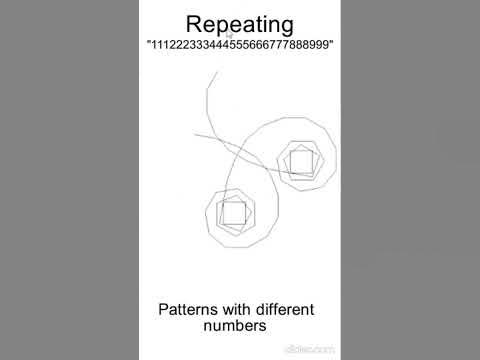 Patterns with repeating numbers using Python Turtle! Explanation in ...