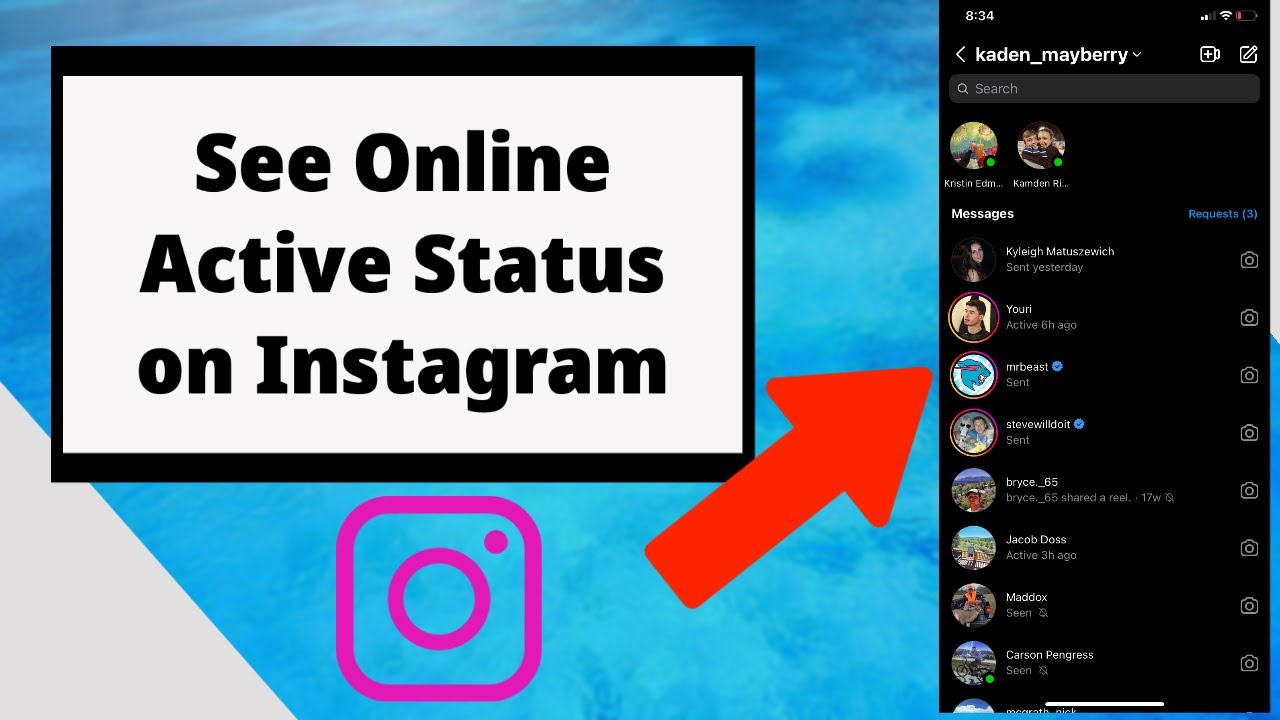 How to See Online Active Status on Instagram - YouTube