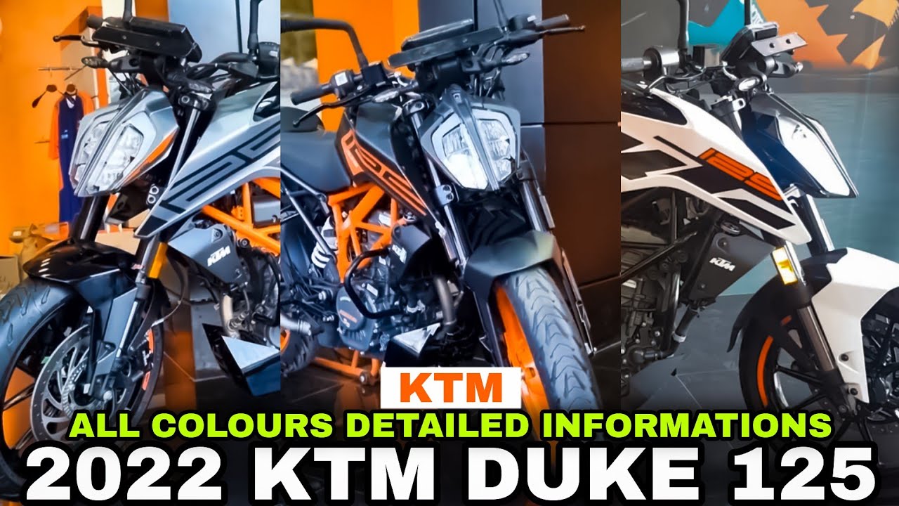 2022 KTM DUKE 125 ALL COLOURS DETAILED INFORMATIONS | KTM DUKE 125 ...