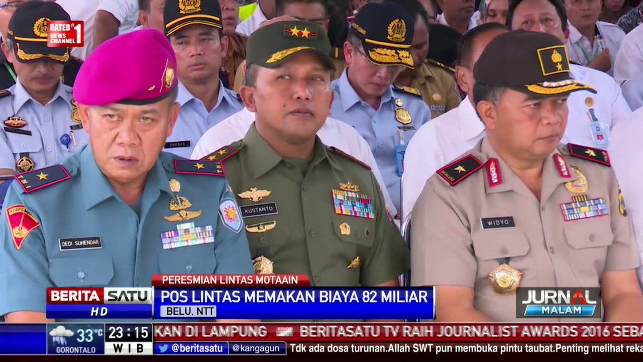 Presiden Jokowi Resmikan Pos Lintas Batas Negara Motaain - YouTube
