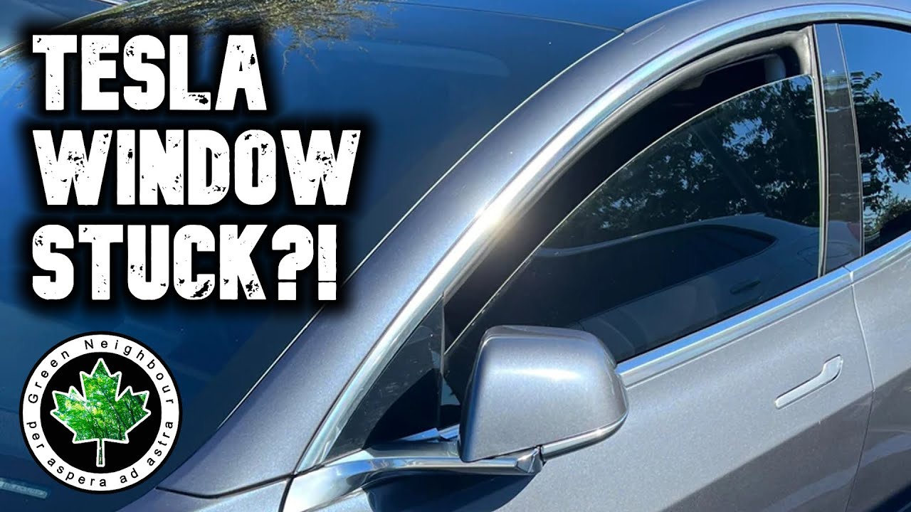 Tesla window stuck?! DO THIS! - YouTube