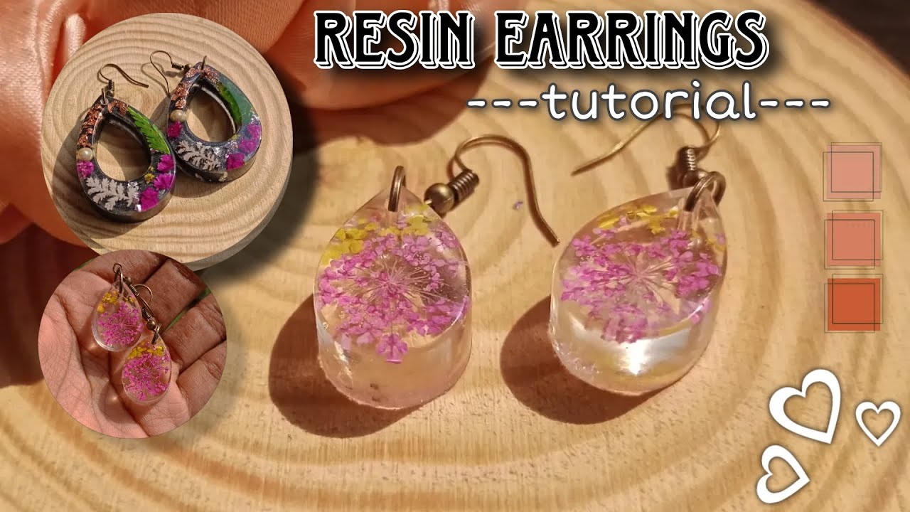 resin earrings ️‍🔥 tutorial! - YouTube