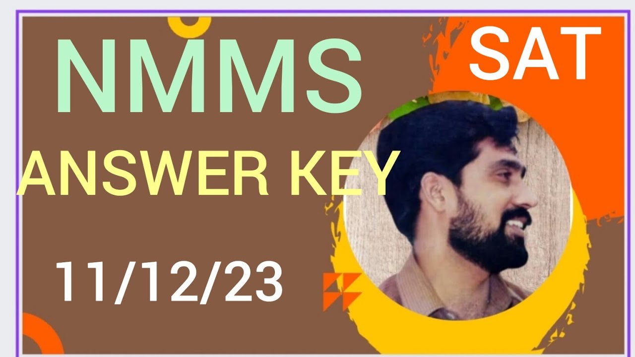 NMMS 2023 24 SAT ANSWER KEY YouTube nmms-2023-24-sat-answer-key-youtube