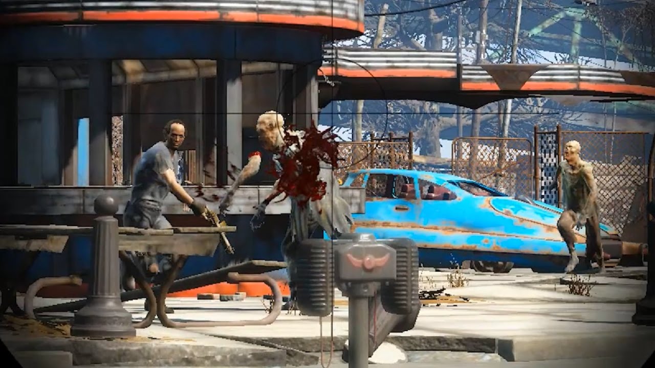 Fallout 4 Survival #8 - Not Peaceful Witch! - YouTube