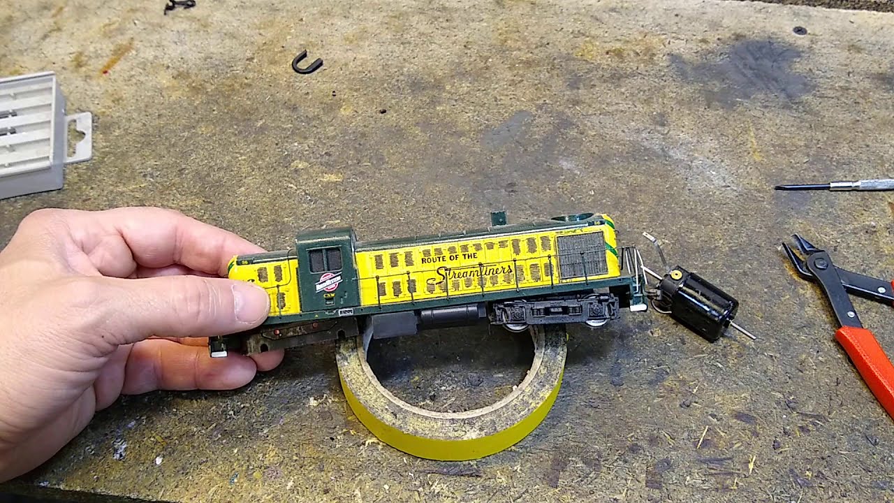 AHM RS2 motor replacement part 1 frame milling - YouTube