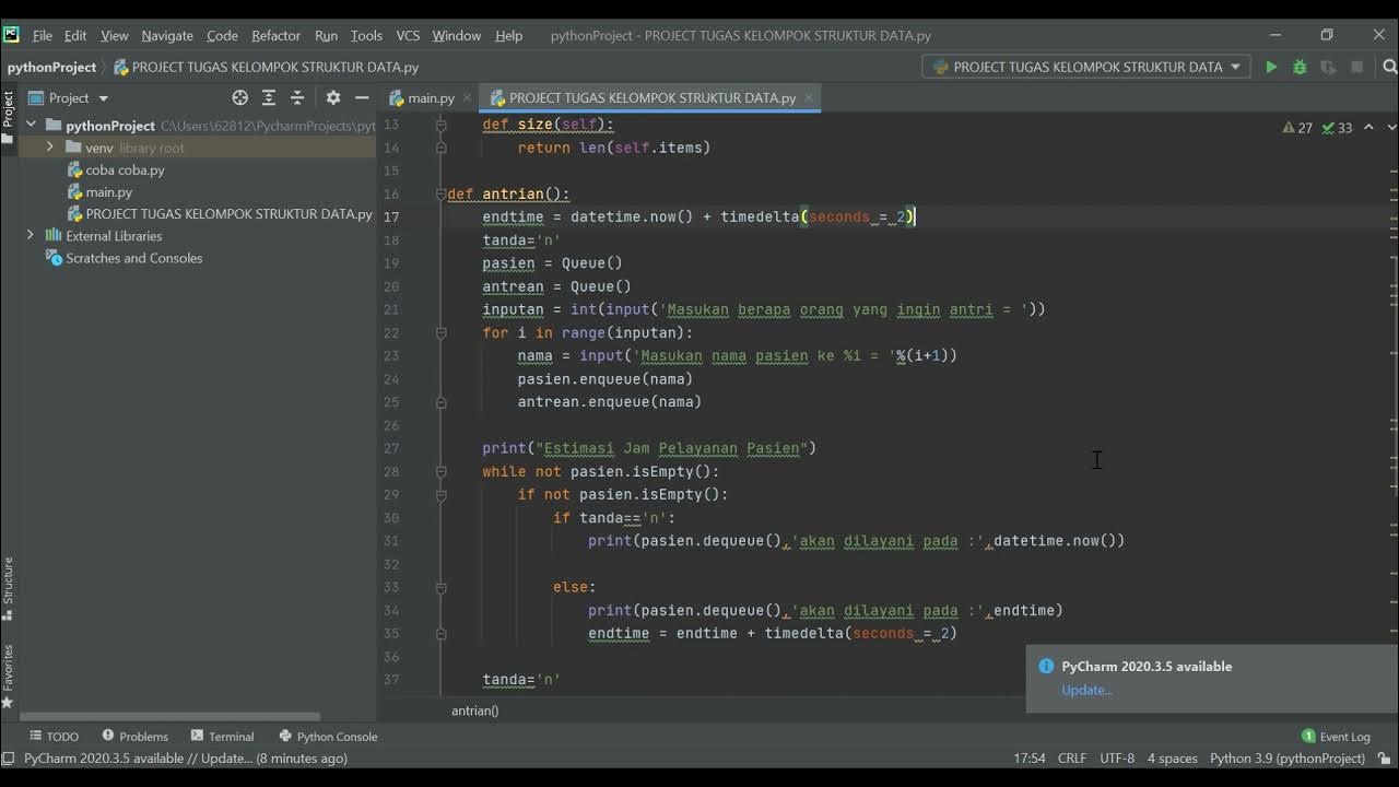 KELOMPOK 3 - TUGAS STRUKTUR DATA ( PEMBUATAN PROGRAM ANTRIAN ...