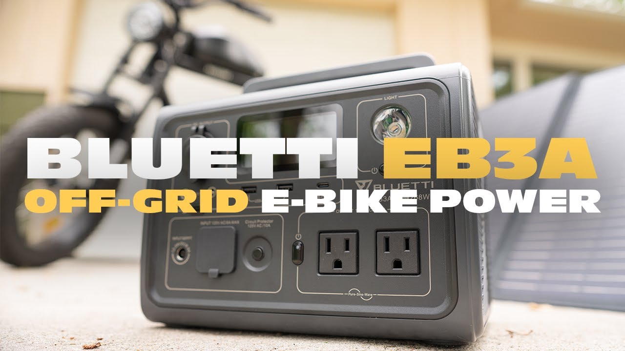 Solar Power for Your E-Bike - The Bluetti EB3A - YouTube