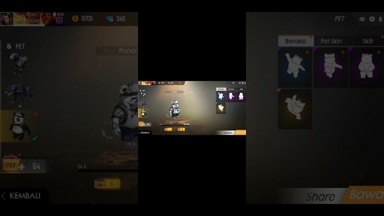 Skin panda 🐼 - YouTube