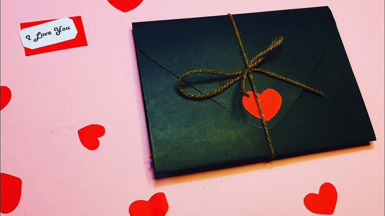 I love you card | handmade love card | DIY - YouTube