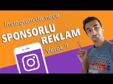 İnstagram'da Sponsorlu Reklam Vermək (Ödənişli Reklam)