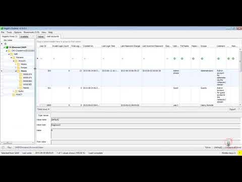 eDFP V1 course System & Network Forensics Parsing the SAM File - YouTube