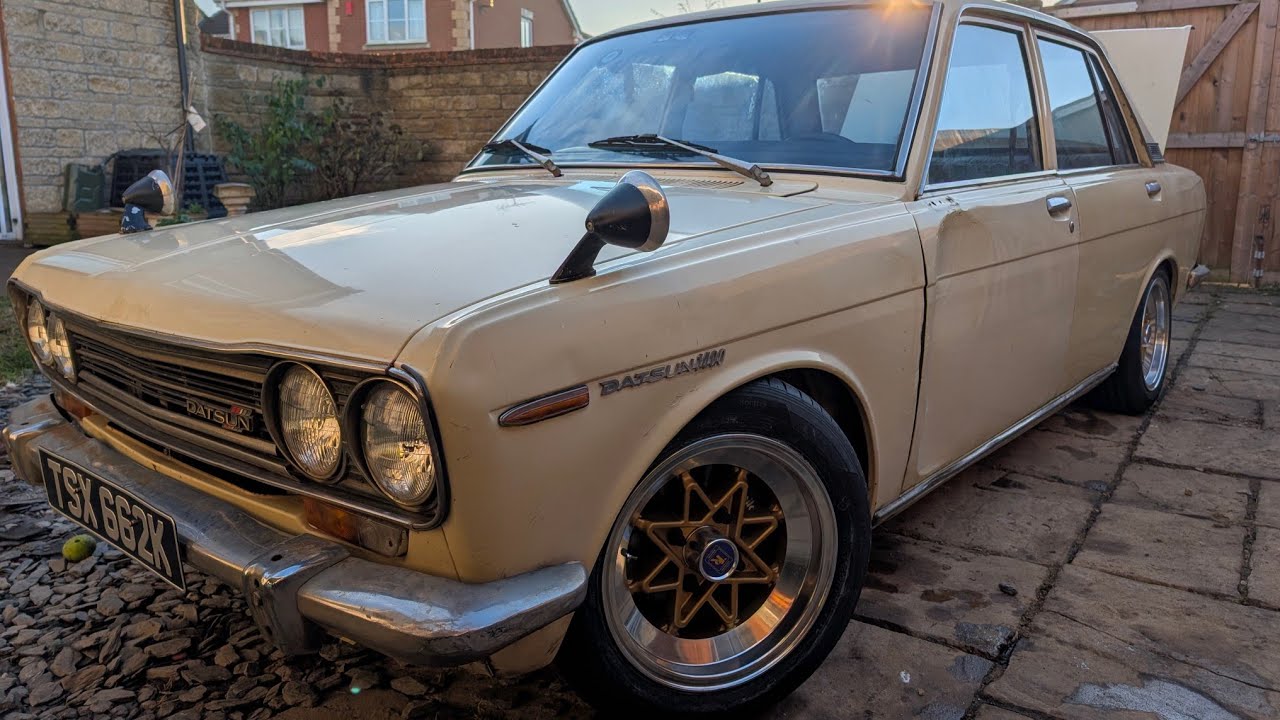 PROPER JDM Wing Mirrors & New Tail Lights - 1971 Datsun 510 Barn Find ...