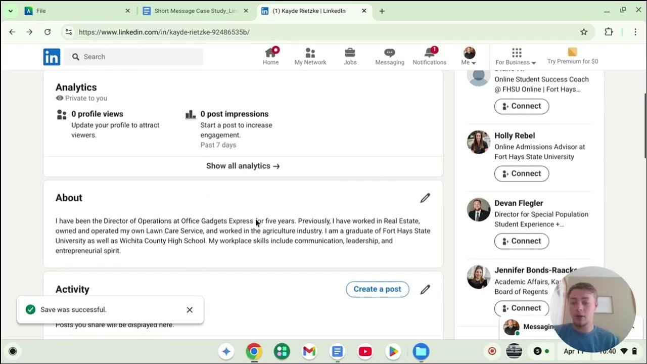 LinkedIn Profile - YouTube