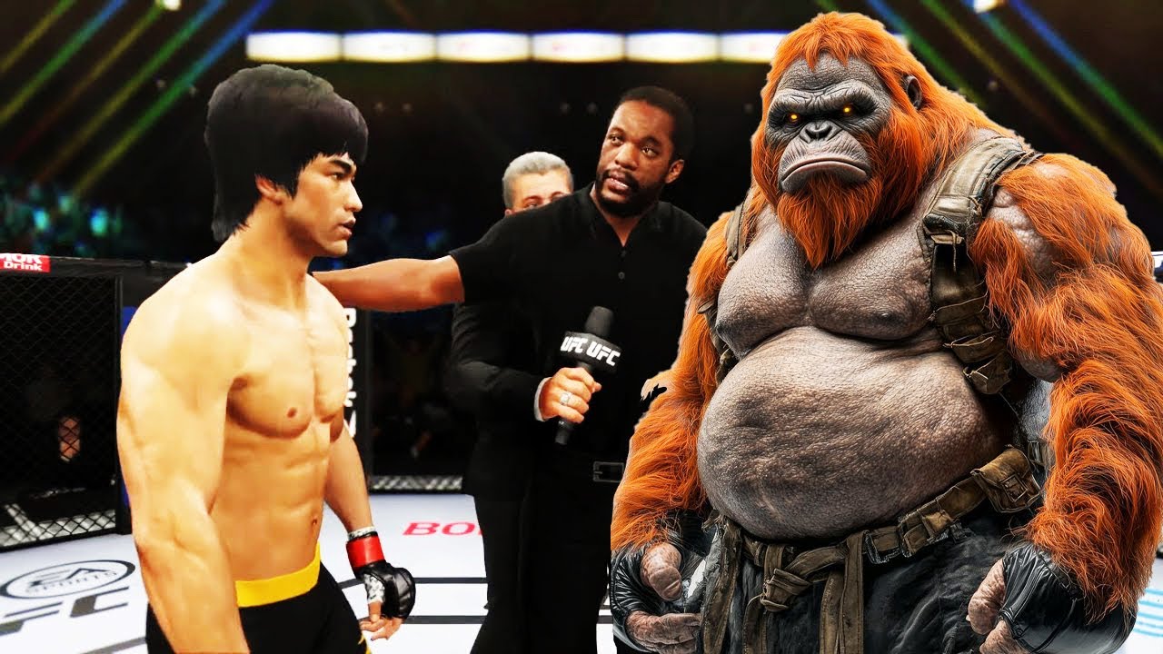 UFC 4 | Bruce Lee vs. Primitive Orangutan (EA Sports UFC 4) - YouTube