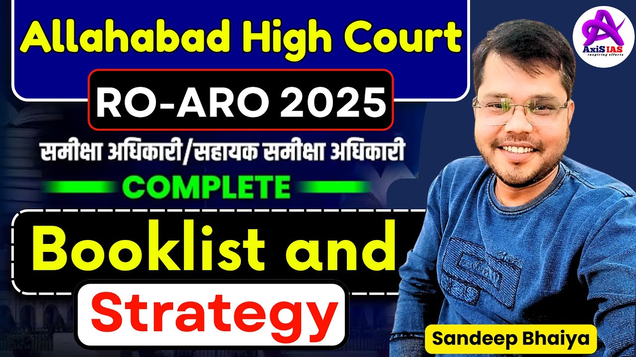 AHC RO ARO New Vacancy 2025 | AHC RO ARO Syllabus & Strategy | AHC Notification 2025 | Axis IAS ...